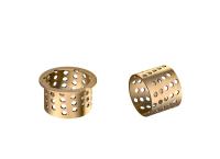 China Flange Sleeve Bushings 65 / 55 * 50 * 50 DIN1494 Split Sliding Bearing With Oil Socket for sale