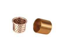 China Plain CuSn8 Bronze Gleitlager 60-65-60mm Perforated Wear Resistance for sale