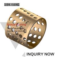 China High Load Capacity Bronze Gleitlager CuSn8 Material 20-23-15mm Perforated for sale