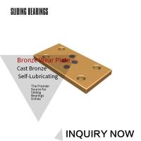 China Self Lube Graphite Plugged Bronze Bushings Plate Oil Free Slide Plates for sale