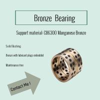 China ASTM B271 Alloy Graphite Plugged Bushings NO C86300 ( 400 X 470 X 750 ) Metal Base Self-Lubricating Bearing for sale