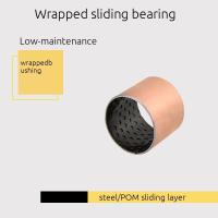 China Wrapped Sliding Bearing Steel / Black POM Sliding Layer DIN 1494/ ISO 3547 for sale