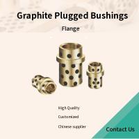 China Flange Collar Bronze Plugged Bearings , Self Lubricating Bearing Metric Size for sale