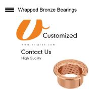 China CuSn8 & CuSn6.5 Bronze Bearings Material | Flange Cylindrical Bushes Type for sale