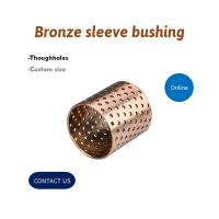 China Thin - Walled Split Bronze Bushings Oil Pocket Metric Size Plain Bearing for sale