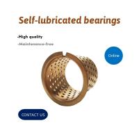 China Cylindrical Bushes Grease Reservoirs Plain Type Bearing Cusn8 Oil Holes Rohs Standard for sale