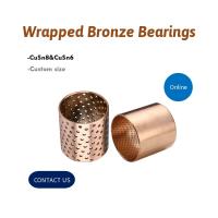 China CuSn8P Wrapped Bronze Bearings Bronze Washer & Copper Gasket High Load for sale