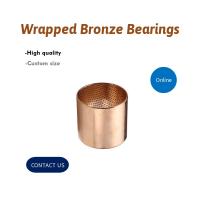 China CuSn8P Wrapped Bronze Bearings Bronze Washer & Copper Gasket High Load for sale