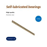 China Oilless Self Lube Wear Plates Graphite plugged bronze wear plates C954 with Graphite plugs Standard Size for sale