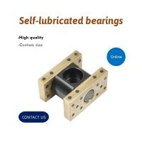 China Robotics Bronze Sleeve Lube Guide Solid Bronze C86300 Graphite Bushing Inch Size  Oilless for sale