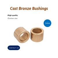 China OEM C86300 SAE 430B Manganese Bronze Straight & Flanged Bushing Cast Bronze Bushings Machined CNC Parts for sale