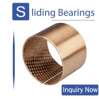 China CuSn8 Wrapped Bronze Bearings , Bronze Plain Bearings CuSn6.5P0.1 for sale