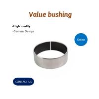 China Metal  Self Lubricating Valve Rocker Steel Bushing Shaft Woven Fabric Liner for sale