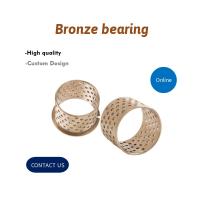 China CuSn8,  Cylindrical Wrapped Bronze Bearings for sale