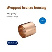 China Gerolde Tinbronzen Glijlagers Oilless Sliding CuSn8 Self Lubricating Bronze Bushings for sale