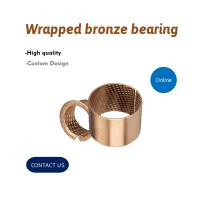 China Gerolde Tinbronzen Glijlagers Oilless Sliding CuSn8 Self Lubricating Bronze Bushings for sale