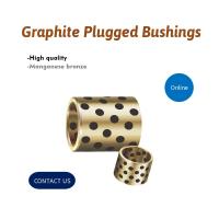 China Manganese Bronze Bushing Packaging Machinery Graphite Plugged Bushings Replacement Parts For Plastic Injection Machinery for sale