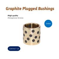 China Manganese Bronze Bushing Packaging Machinery Graphite Plugged Bushings Replacement Parts For Plastic Injection Machinery for sale