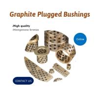 China Manganese Bronze Bushing Packaging Machinery Graphite Plugged Bushings Replacement Parts For Plastic Injection Machinery for sale