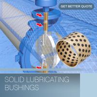 China Solid Lubricating Graphite Bronze Oilless Water Valves Bushing for sale