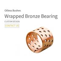 China Metric Cylindrical Oilless Bushes CuSn8 & CuSn6 Bronze Or Oil / Grease Grooved for sale