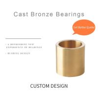 China Oilless Bronze Groove Self Lubricating Bushing For Injection Molding , Die Casting for sale
