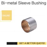 China Bimetal Lead-Free Plain Thin Walled Bearing Imperial & Metric Sizes Bush With Grooves for sale