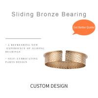 China Split Type CuSn8 Bronze Flange Slide Bearing for sale