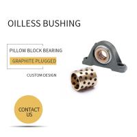 China Pillow Blocks Matching Graphite Self Lubricating Bronze Bushings for sale