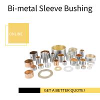 China Bimetal Lead-Free Plain Thin Walled Bearing Imperial & Metric Sizes Bush With Grooves for sale