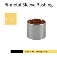 China Bimetal Lead-Free Plain Thin Walled Bearing Imperial & Metric Sizes Bush With Grooves for sale