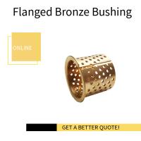 China Flanged Tin Bronze Bushings CuSn8 Metric Size for sale