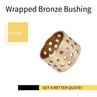 China CuSn8,  Cylindrical Wrapped Bronze Bearings for sale