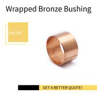 China Wrapped Perforated Bronze Bushing CuSn8 Material for sale