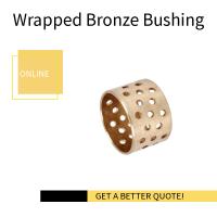 China CuSn8,  Cylindrical Wrapped Bronze Bearings for sale