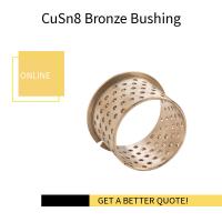 China Flanged Bronze Bushings Plain CuSn8 Mesh for sale