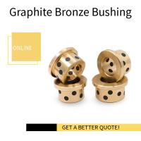 China C86300 SAE430B Manganese Bronze Flange Bushings With Solid Lubricant Plugs Centrifugal Casting for sale