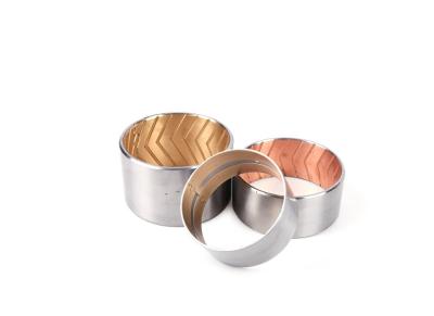 China Bimetallic Bearing Bronze Metric Cylindrical Bushes for sale