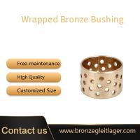 China Wrapped Bushing Size, Bronze CuSn8 Material for sale