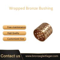 China Wrapped Bushing Size, Bronze CuSn8 Material for sale