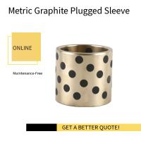 China Copper Manganese Bronze Bushing With Graphite Plugs for sale