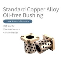 China Flange Graphite Impregnated Brass Bearings for sale