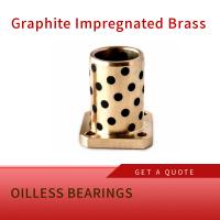 China Graphite Impregnated Flange Brass Oilless Bearings for sale