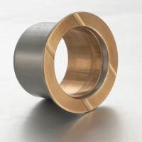 China Collar Type Bimetallic Bearing Bushes For Track Roller for sale
