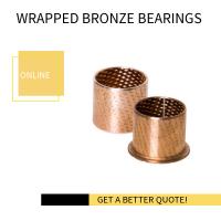 China Oilless FB090 Wrapped Bronze Bearings CUSN8 Bushing Material for sale