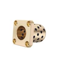 China Oilless MPTSZ25 Square Bronze Flanged Sleeve Bearings Selflubricating for sale