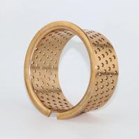 China Cylindrical Bushes Bronze Plain Sleeve Bearings With Grease Reservoirs Oil Holes for sale