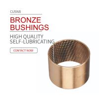 China CuSn8 Wrapped Bronze Bearings , Bronze Plain Bearings CuSn6.5P0.1 for sale