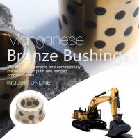 China C86300 SAE430B Manganese Bronze Flange Bushings With Solid Lubricant Plugs Centrifugal Casting for sale