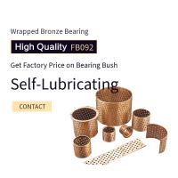 China Lubrication Bundbuchse Wrapped Bronze Bearings CuSn8 CW453K 092 Easy Assembly for sale